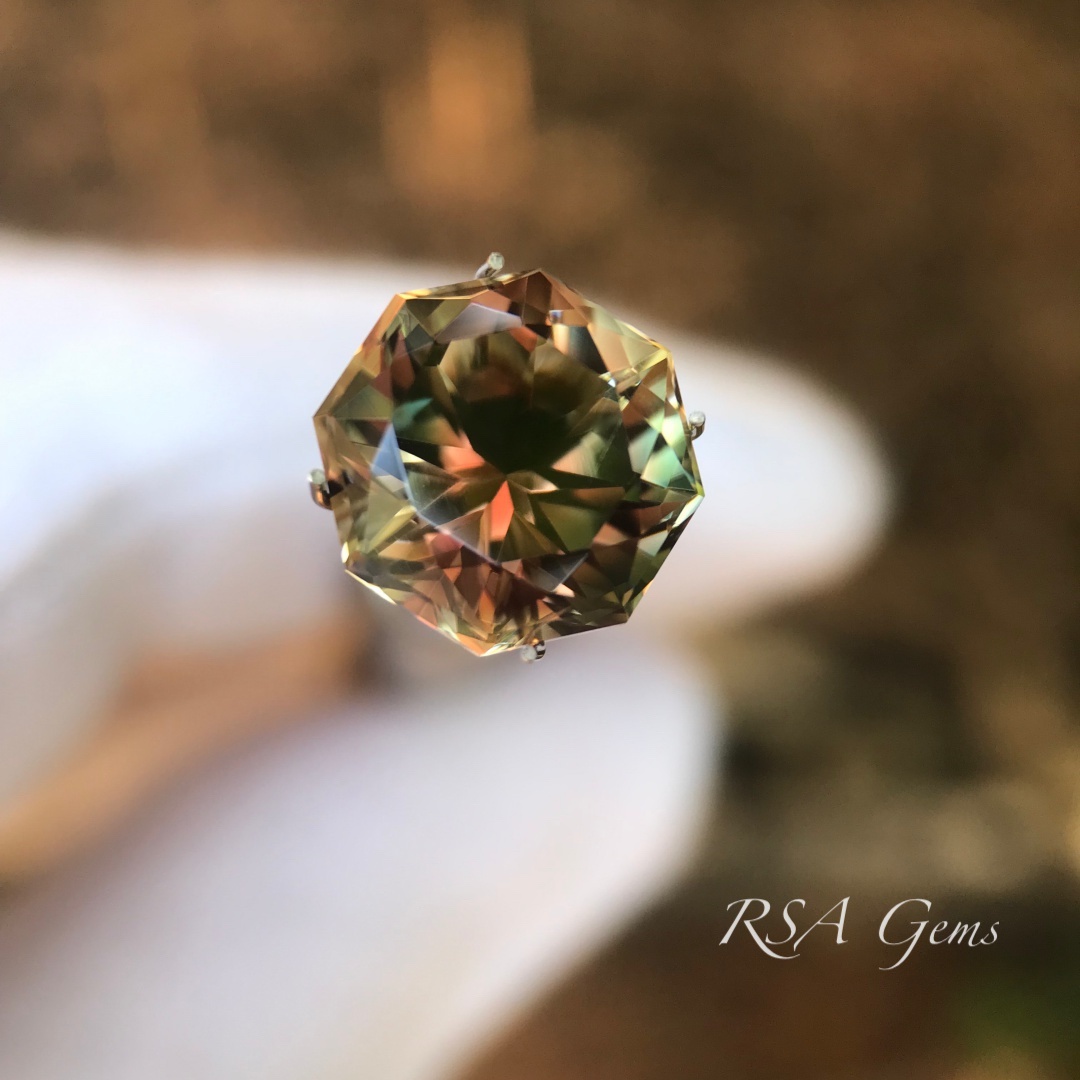 Red Green Gold Sunstone - RSA Gems