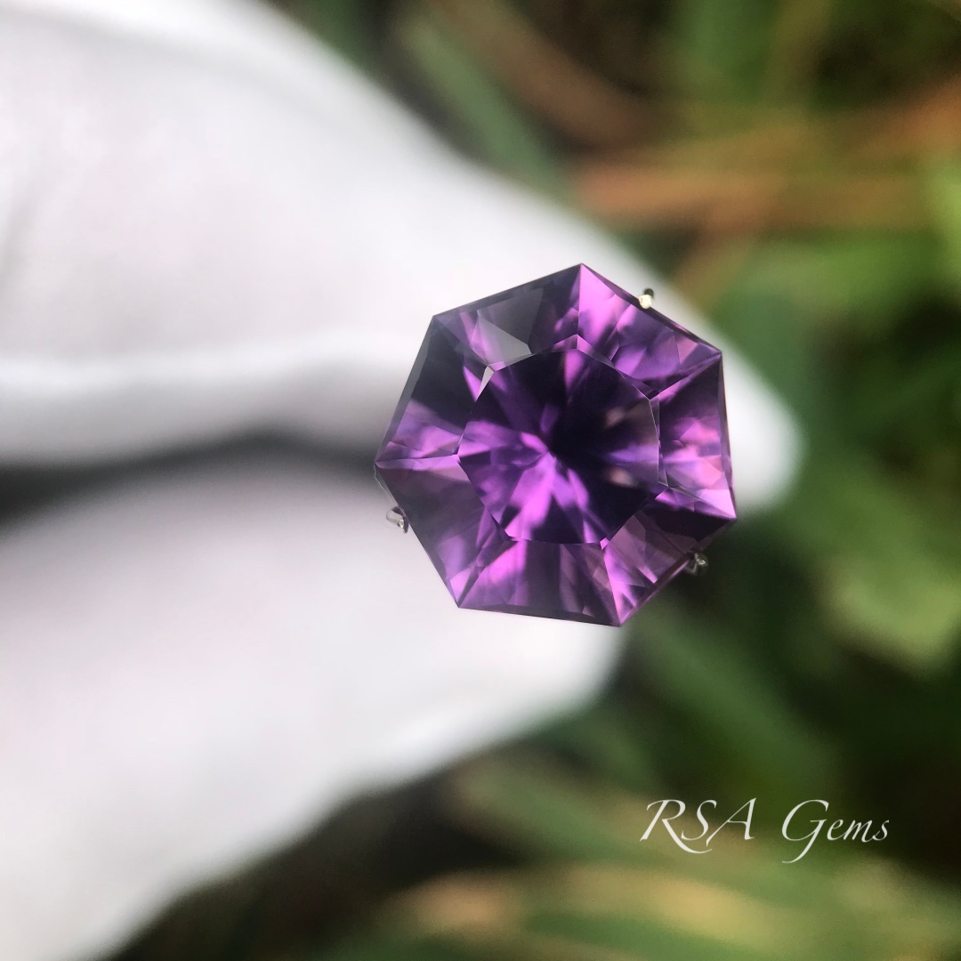 Amethyst Heptagon - RSA Gems